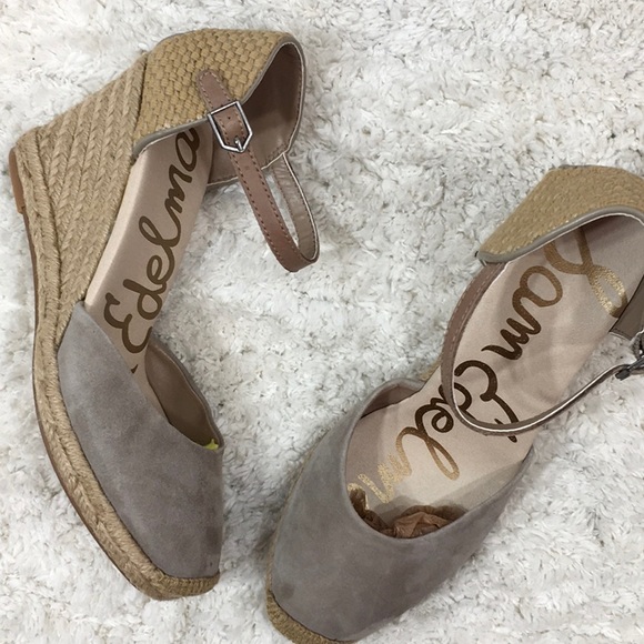 Sam Edelman | Shoes | Sam Edelman Harmony Suede Wedge Espadrilles ...